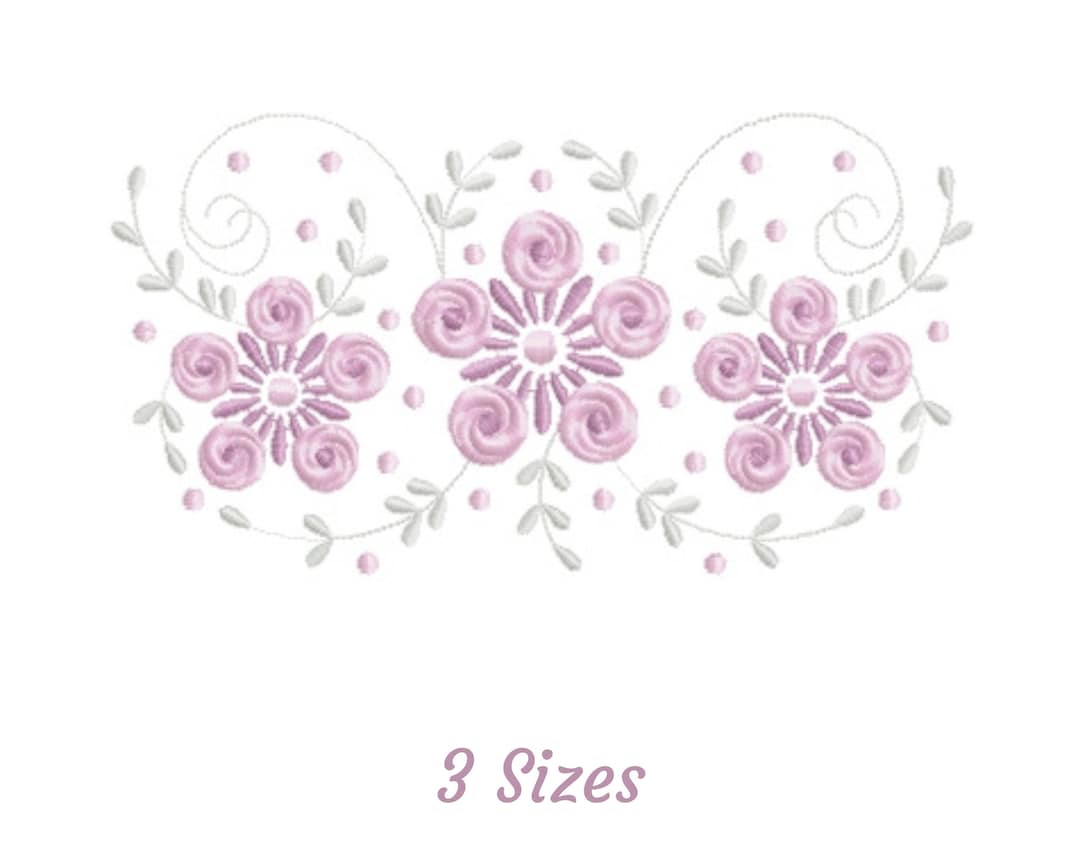 Applique Small Flower Embroidery Design - Small Flower Machine Embroidery Pattern & Designs – 3 ...
