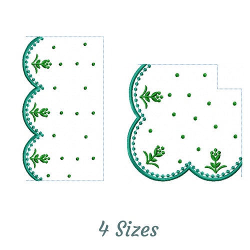 Border Embroidery Design. Machine Embroidery. Wave Border. - Etsy