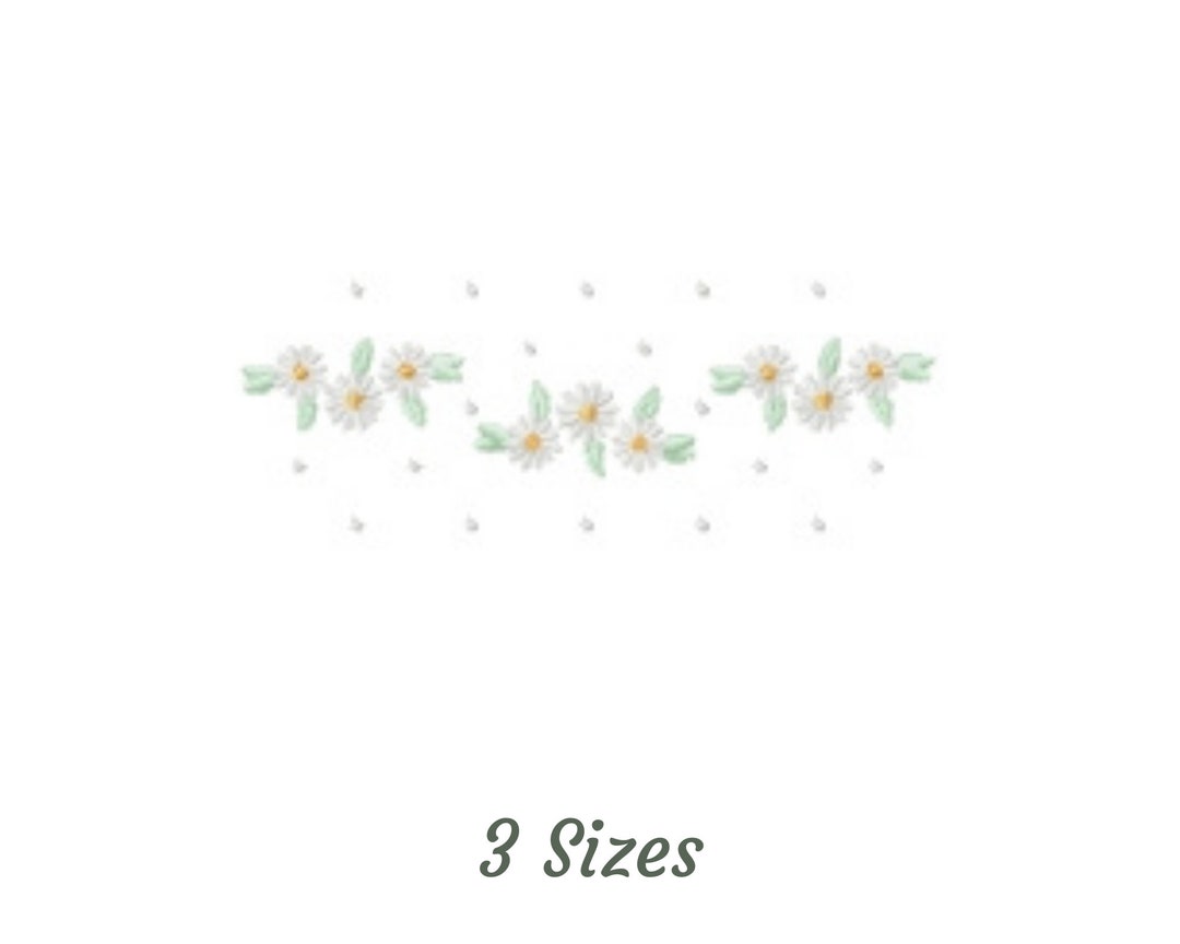 Creative Flower Border Embroidery Design, Machine Embroidery Pattern ...