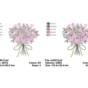 Flowers Bookey Embroidery Design Unique Floral Machine Embroidery ...