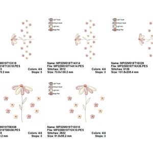 Applique Small Flower Embroidery Design - Small Flower Machine Embroidery Pattern & Designs – 5 ...