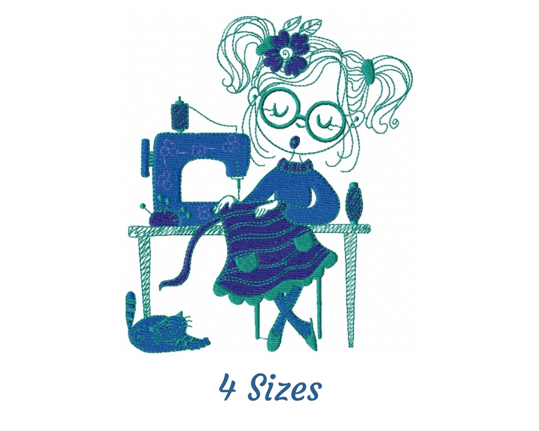 Baby Girl Machine Embroidery Design, Instant Download - Etsy