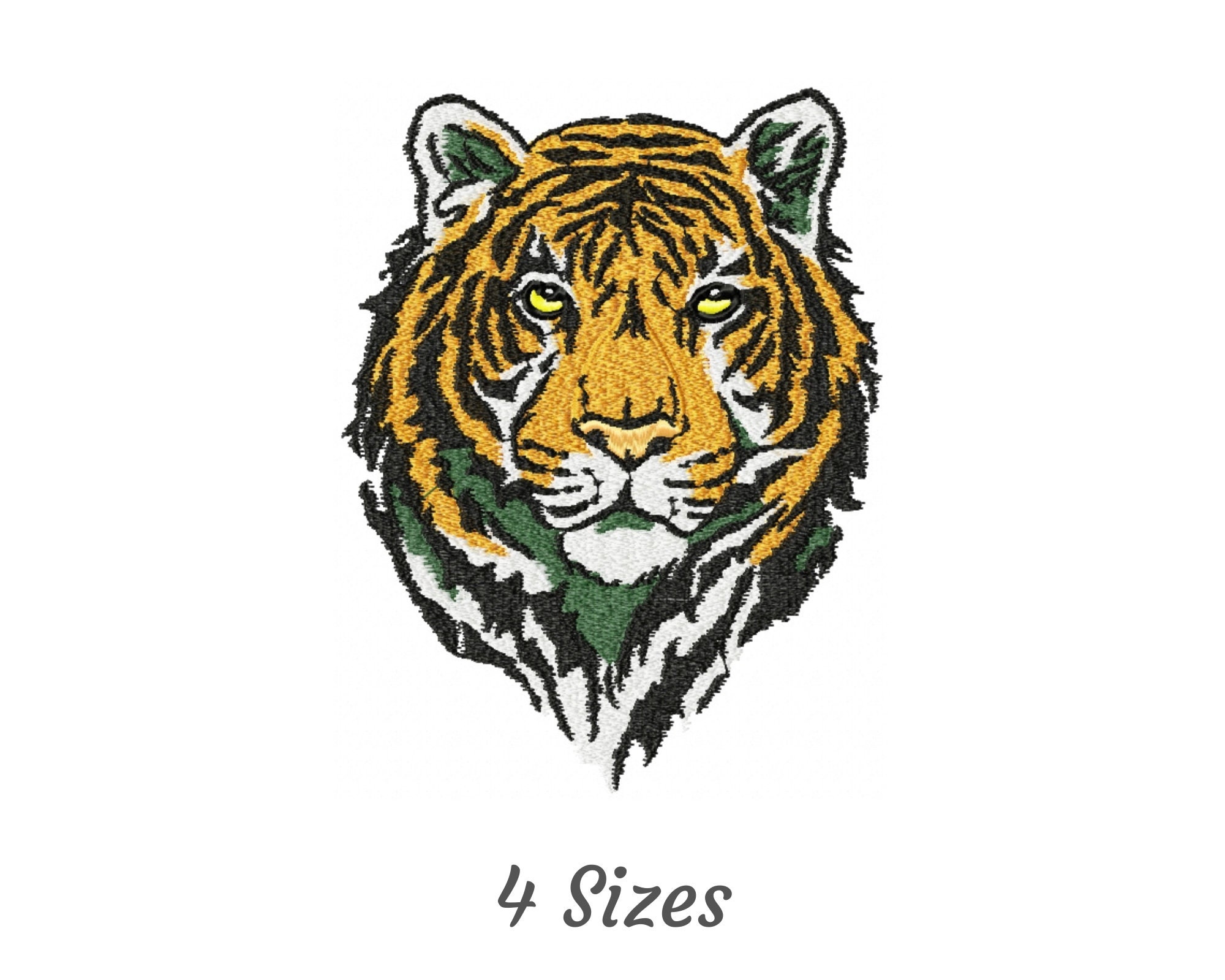 Tiger Machine Embroidery Design, Instant Download - Etsy