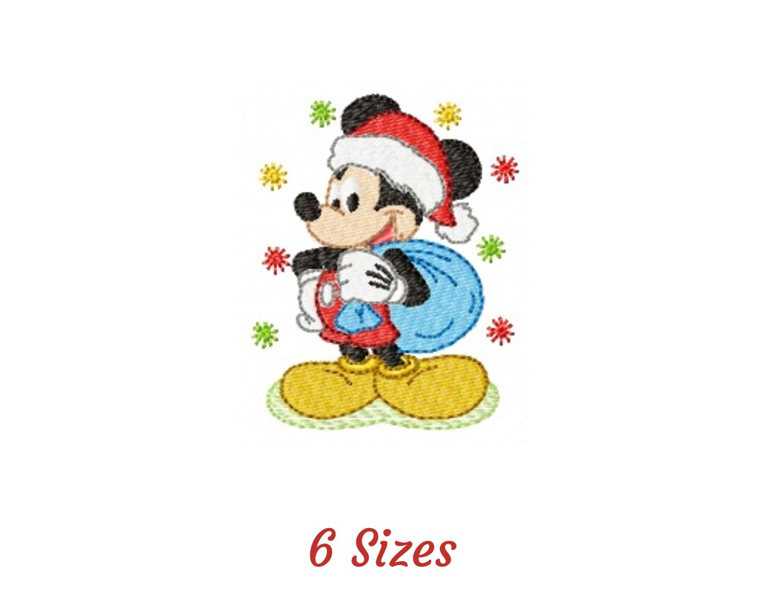 Mickey Mouse Embroidery Design - Cartoon Machine Embroidery Pattern ...