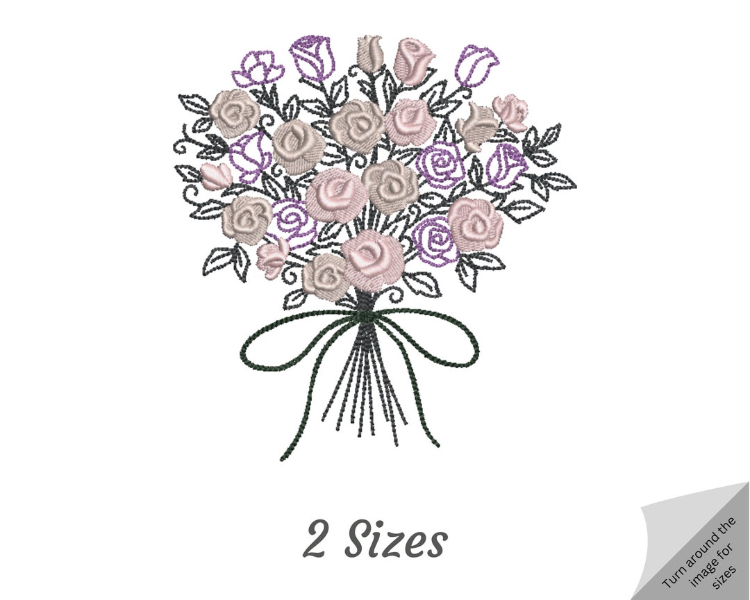 Flowers Bookey Embroidery Design Unique Floral Machine Embroidery ...