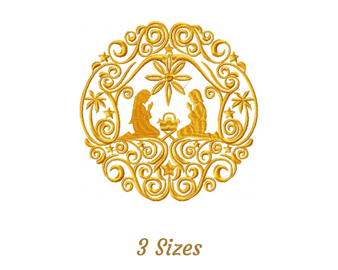 Nativity Embroidery Design - Creative Art Machine Embroidery Pattern ...