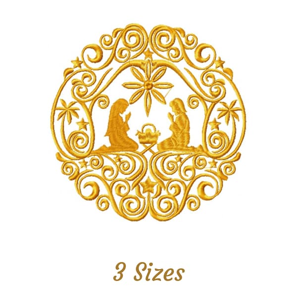 Nativity Machine Embroidery Designs - Etsy