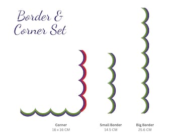 Endless Border Embroidery Design, Machine Embroidery Pattern 7 Types ...