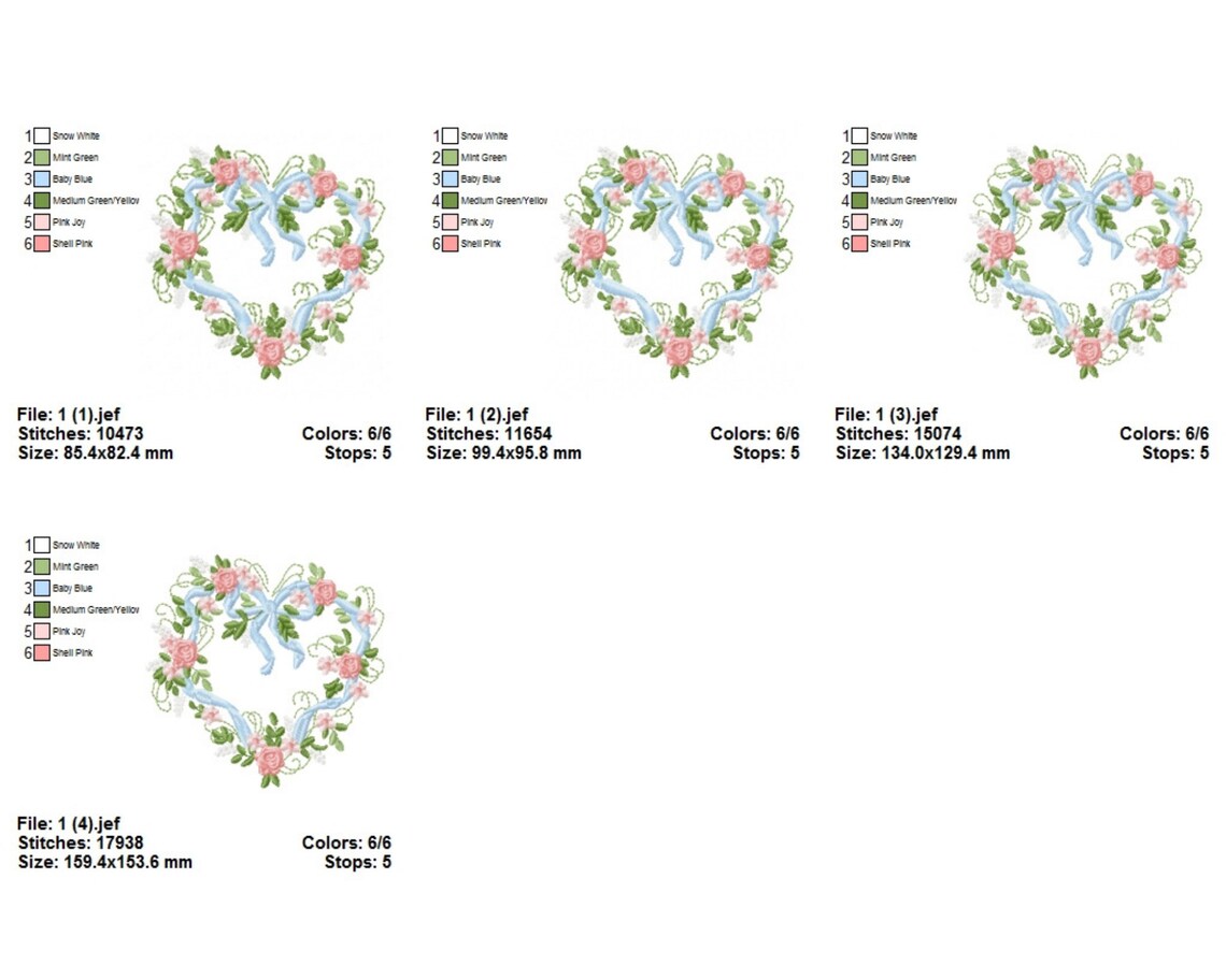 Heart Frame Embroidery Design Machine Embroidery Pattern - Etsy