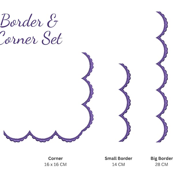 Corner Embroidery Designs - Etsy