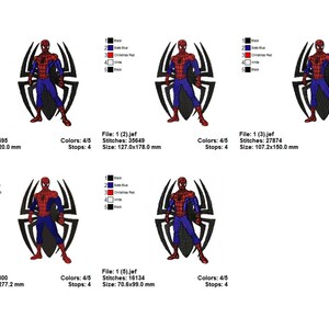 Spider Man Embroidery Design - Spider Man Cartoon Machine Embroidery ...