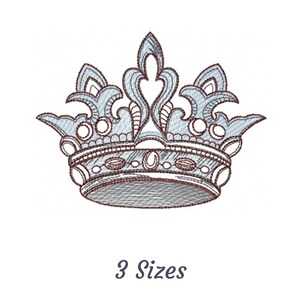 Royal Crown Embroidery Design, Machine Embroidery Pattern - Instant ...