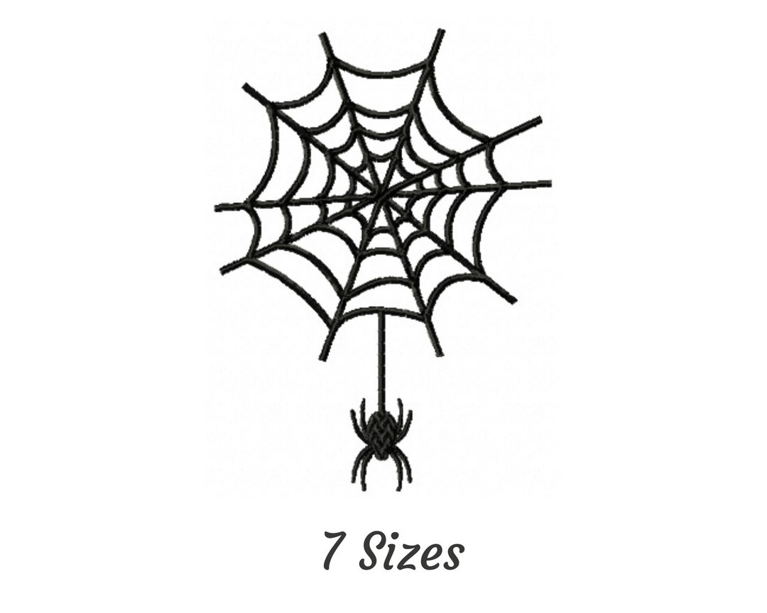 Spider Web Embroidery Design - Spider Men Insects Machine Embroidery ...