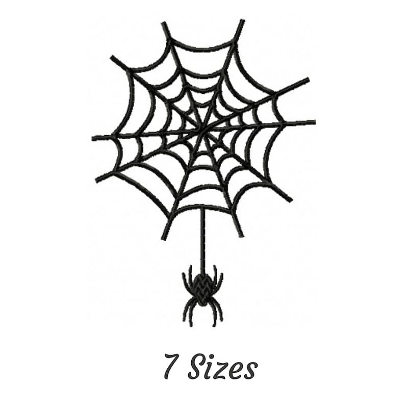Spider Web Embroidery Design - Etsy