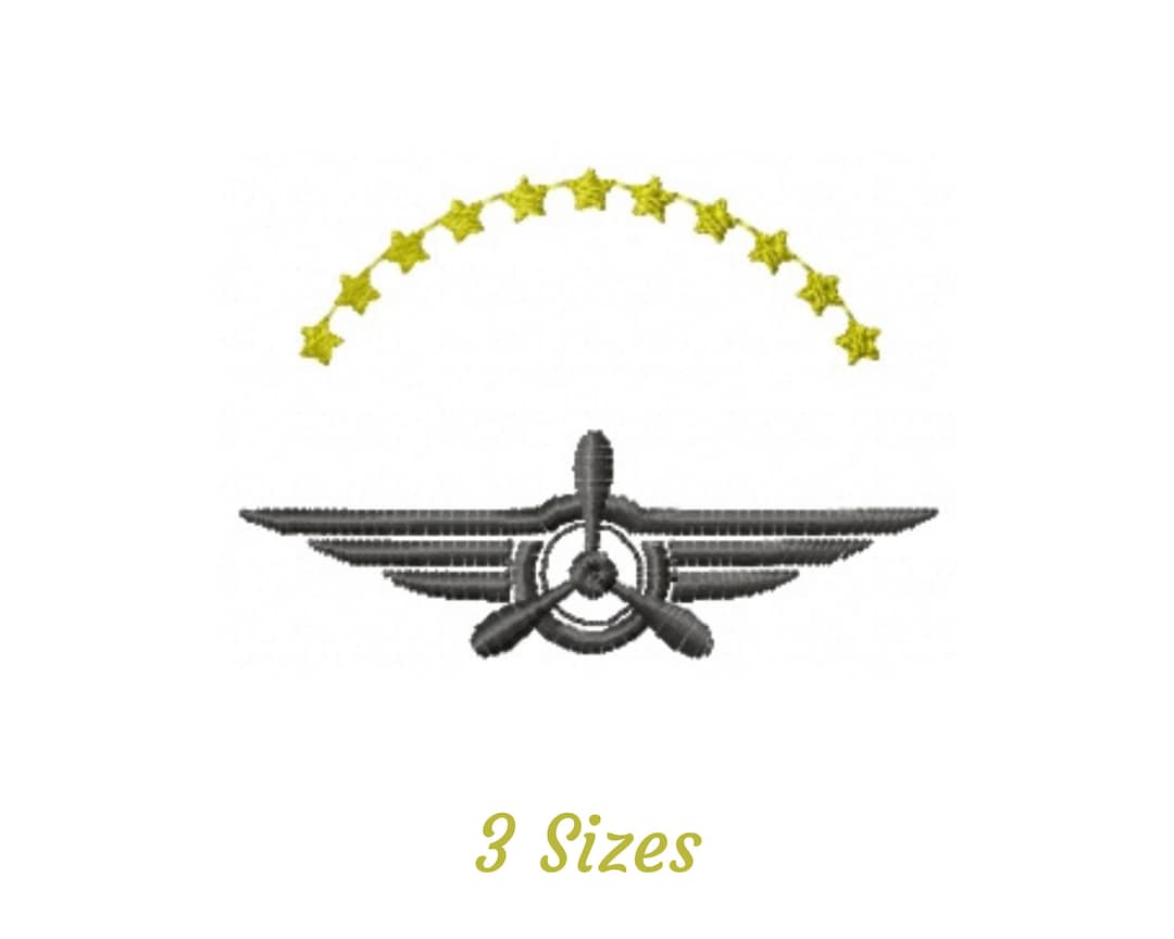 Pilot Wings Embroidery Design, Machine Embroidery Pattern - Instant ...
