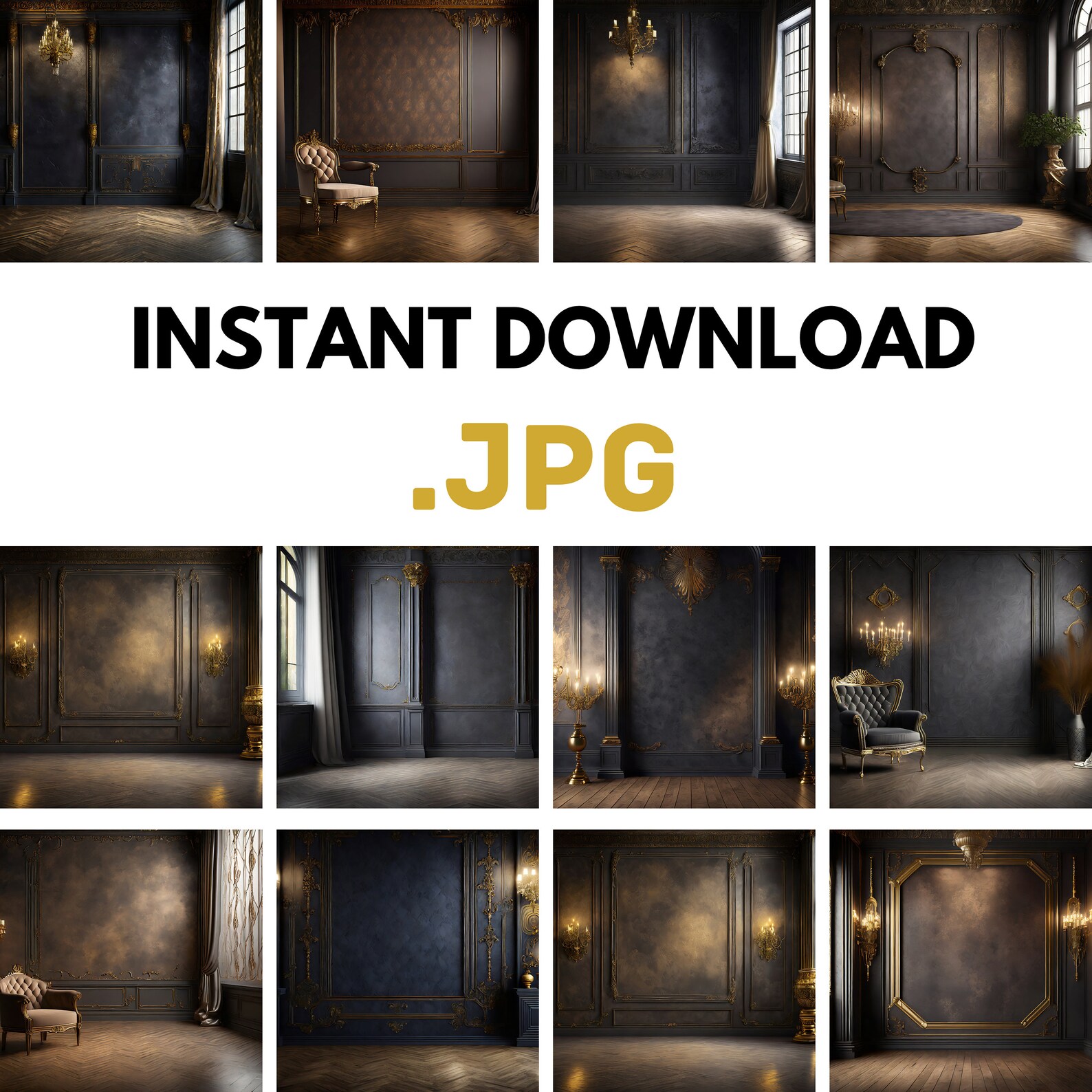 Luxury Royal Wedding Backdrops, Fine Art Photography (digital Download ...