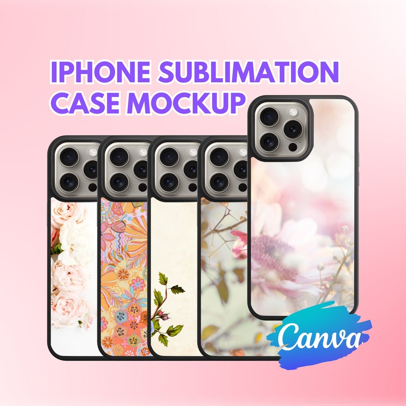 IPhone Tough Case Mockup, Canva Template (35 Scenes) - Etsy