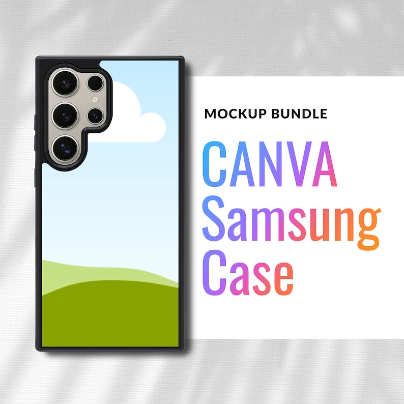 Samsung Galaxy Ultra Case Mockup Bundle X 35 - Drag and Drop Canva ...