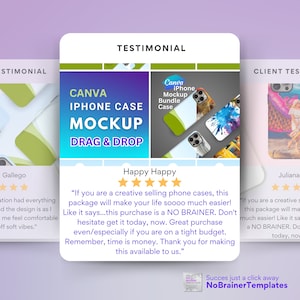 IPhone Tough Case Mockup, Canva Template (35 Scenes) - Etsy
