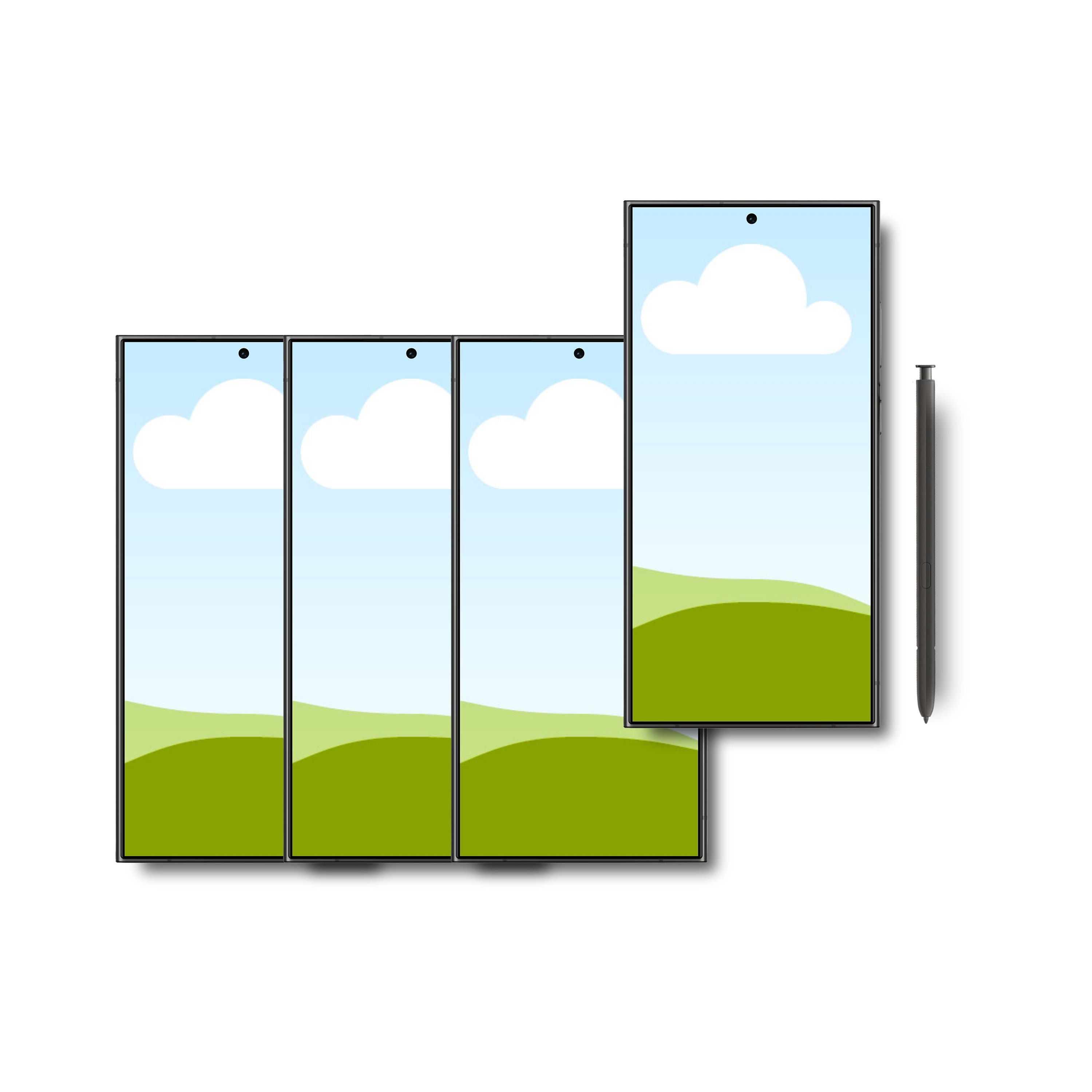 Samsung S24 Ultra Screen Mockup Bundle X 35 Drag and Drop Canva Frame ...