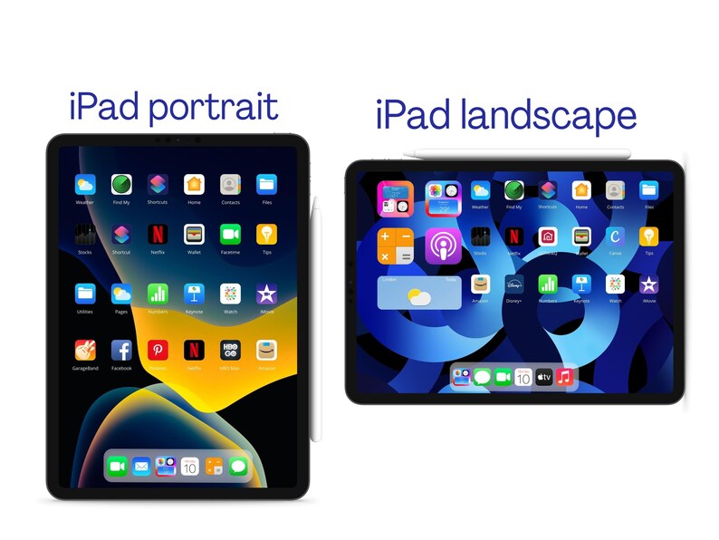 IPhone and iPad Mockup Bundle: Drag and Drop Ios 14 Icons (canva ...