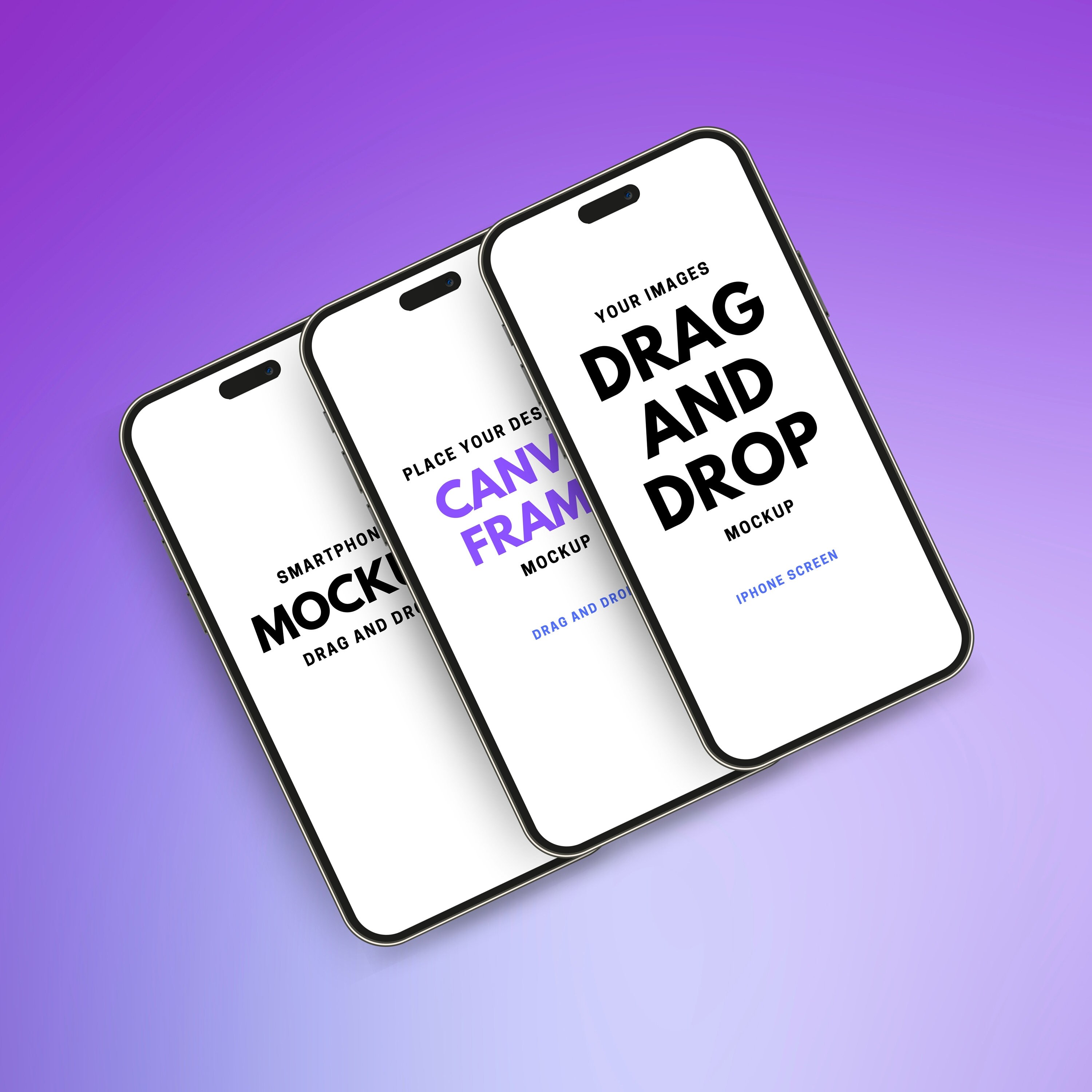 Apple iPhone Mockup-canva Designs and Elements Mobile Phone Mockup Easy ...