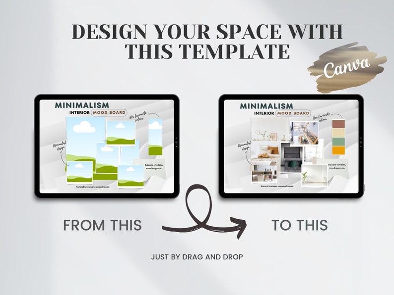 Interior Presentation Design Guide Moodboard Template in - Etsy