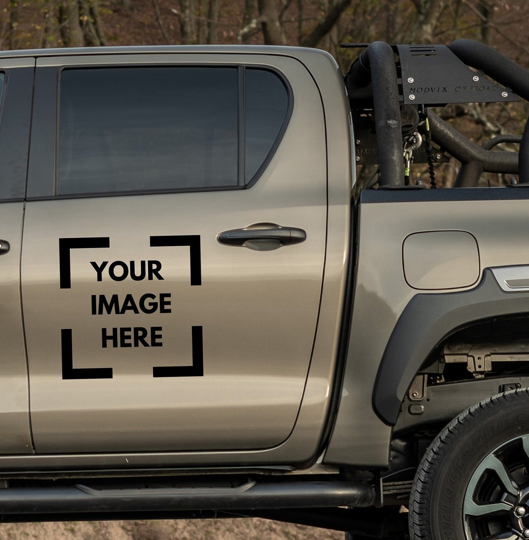 30 X Truck Mockup for Your Car Decals. Sticker Window Vehicle Mockups ...