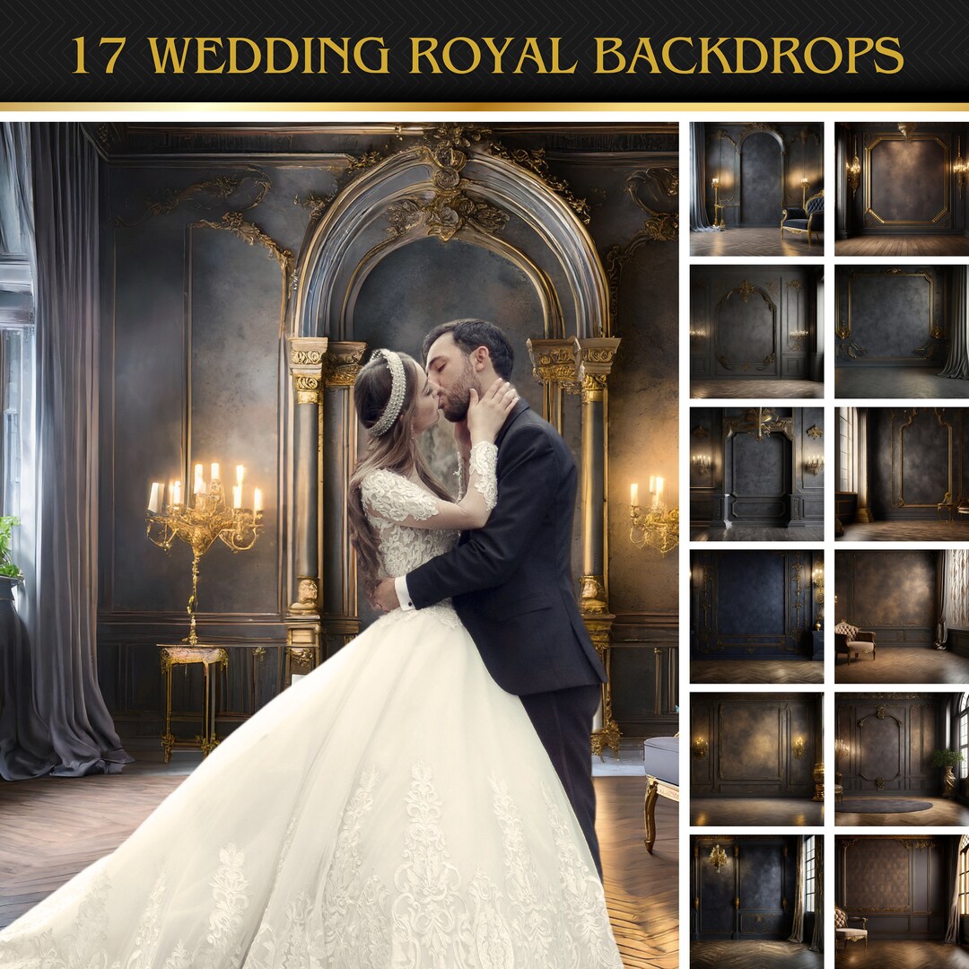 Luxury Royal Wedding Backdrops, Fine Art Photography (digital Download ...