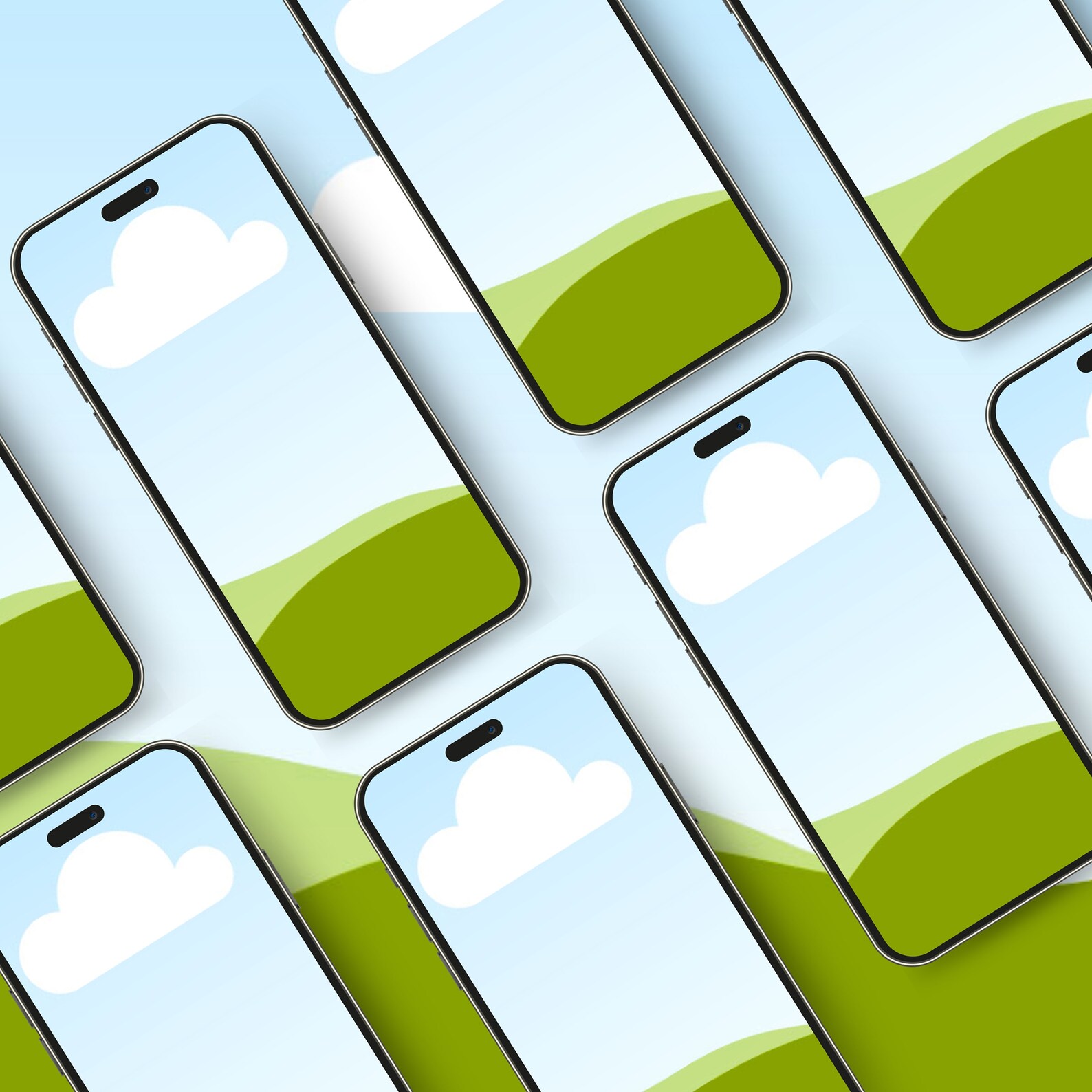 IPhone 15 Screen Mockup Bundle X 32-drag and Drop Canva Frame Mockup ...