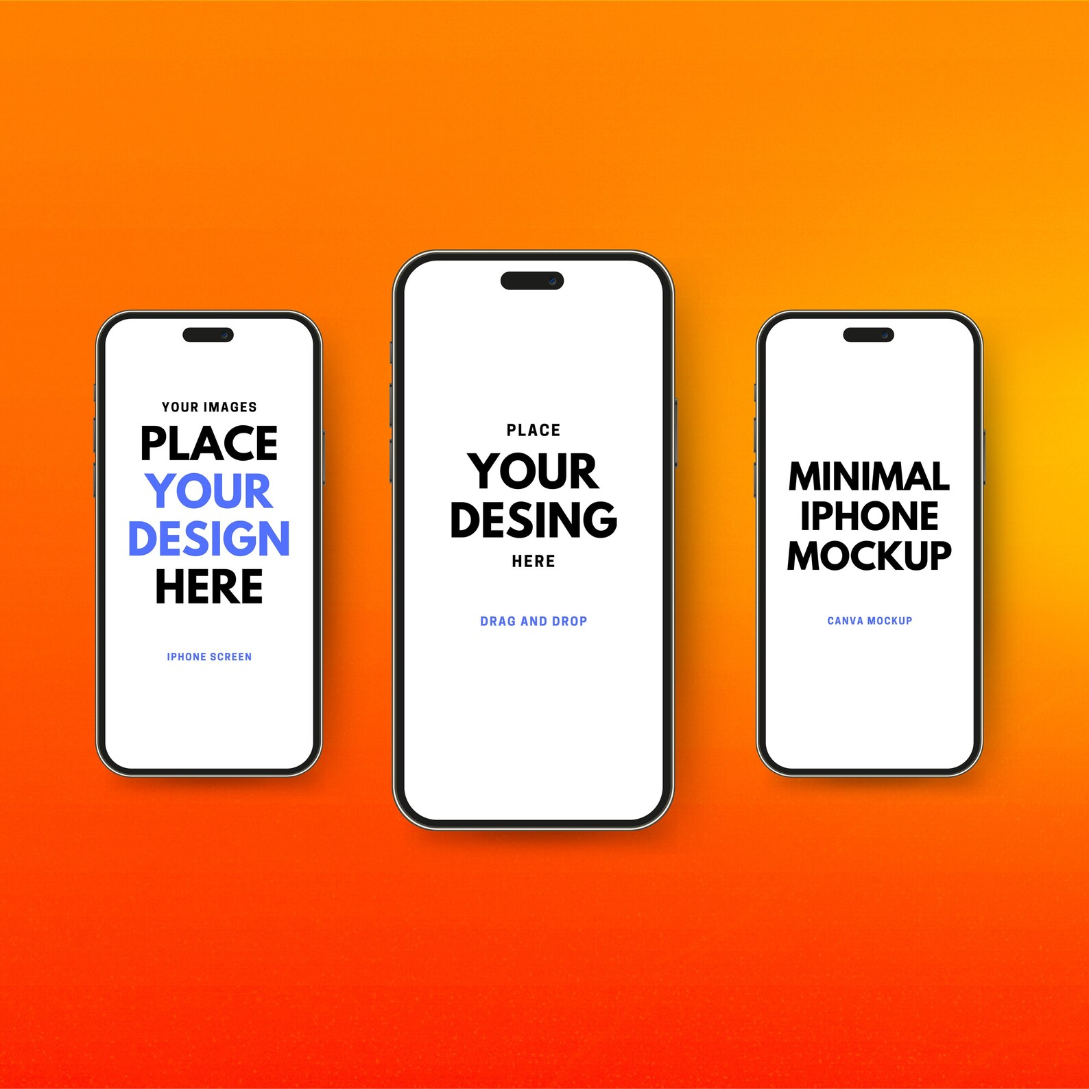 Apple iPhone Mockup-canva Designs and Elements Mobile Phone Mockup Easy Drag and Drop, Framed ...