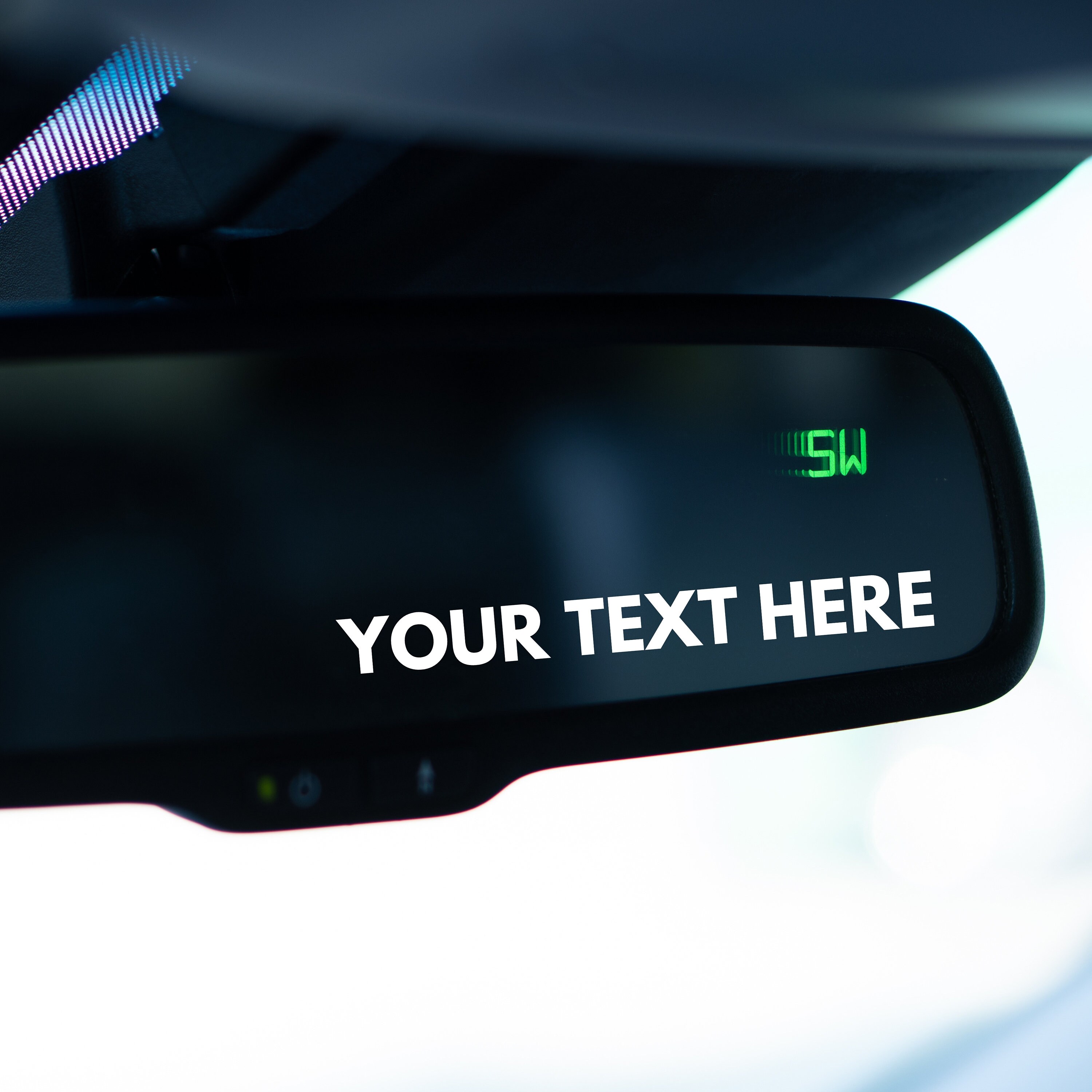 Car Rearview Mirror Mockup | Car Sticker Mockup for Mirror | Car Mockup ...