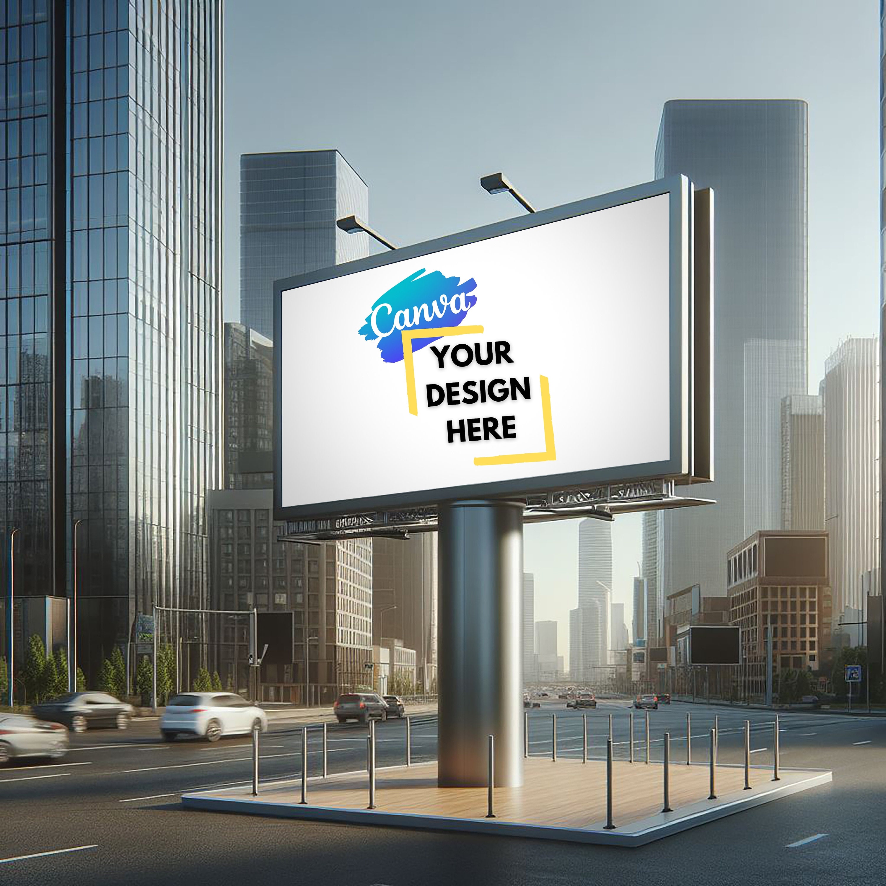 Billboard Mockup Advertising Board Bundle X 6 Advertising Billboard ...