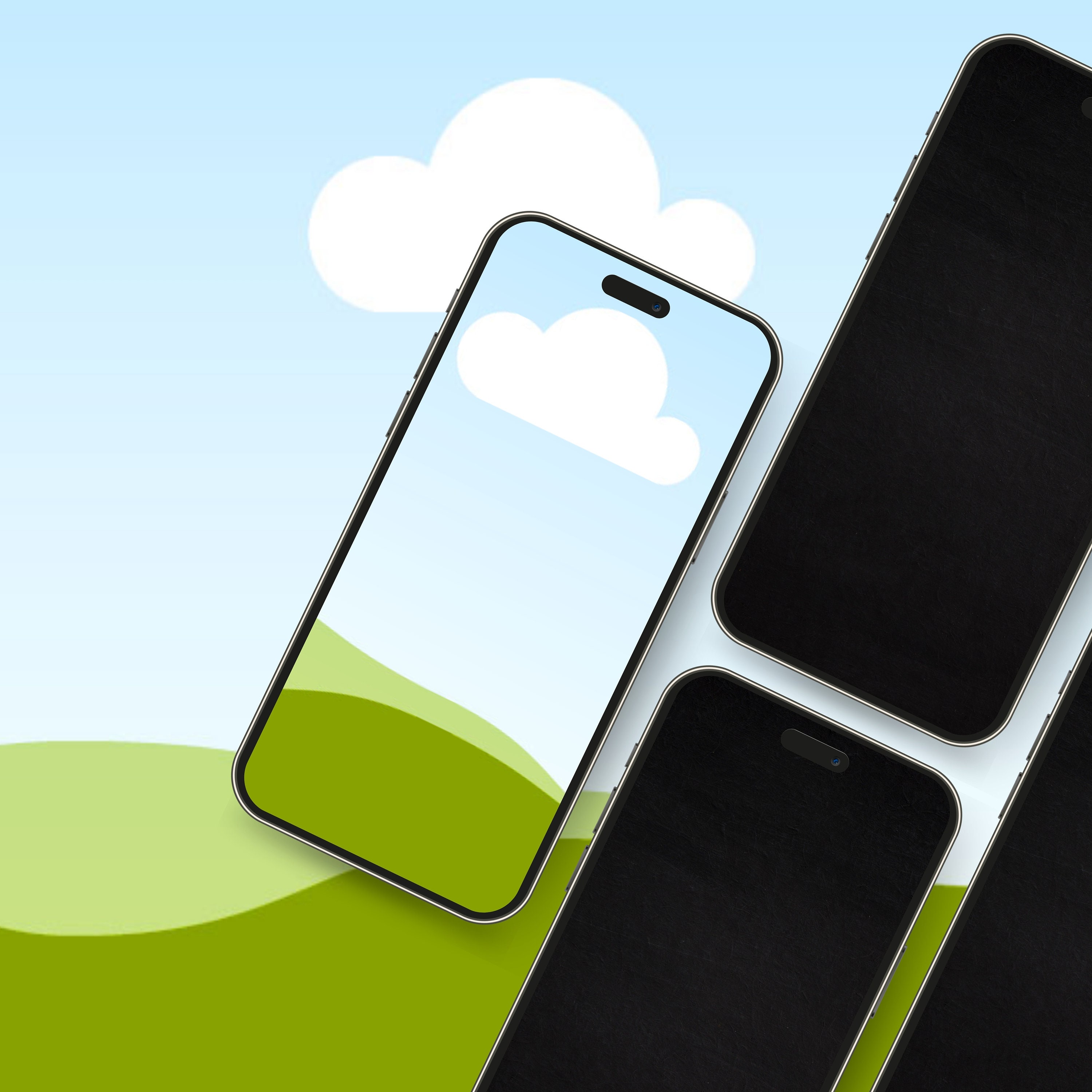 IPhone 15 Screen Mockup Bundle – Canva Drag & Drop Frames (digital ...