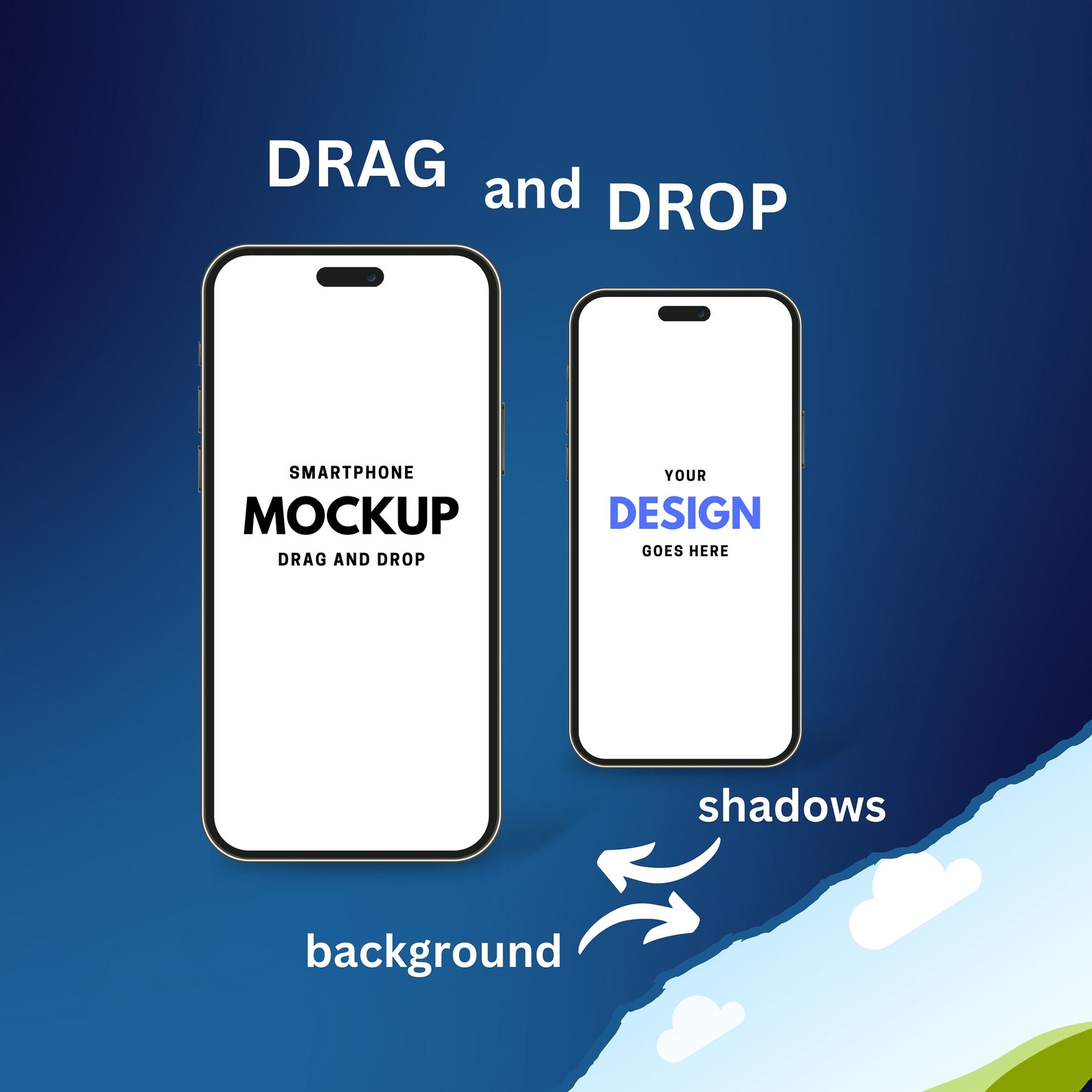 Apple iPhone Mockup-canva Designs and Elements Mobile Phone Mockup Easy ...