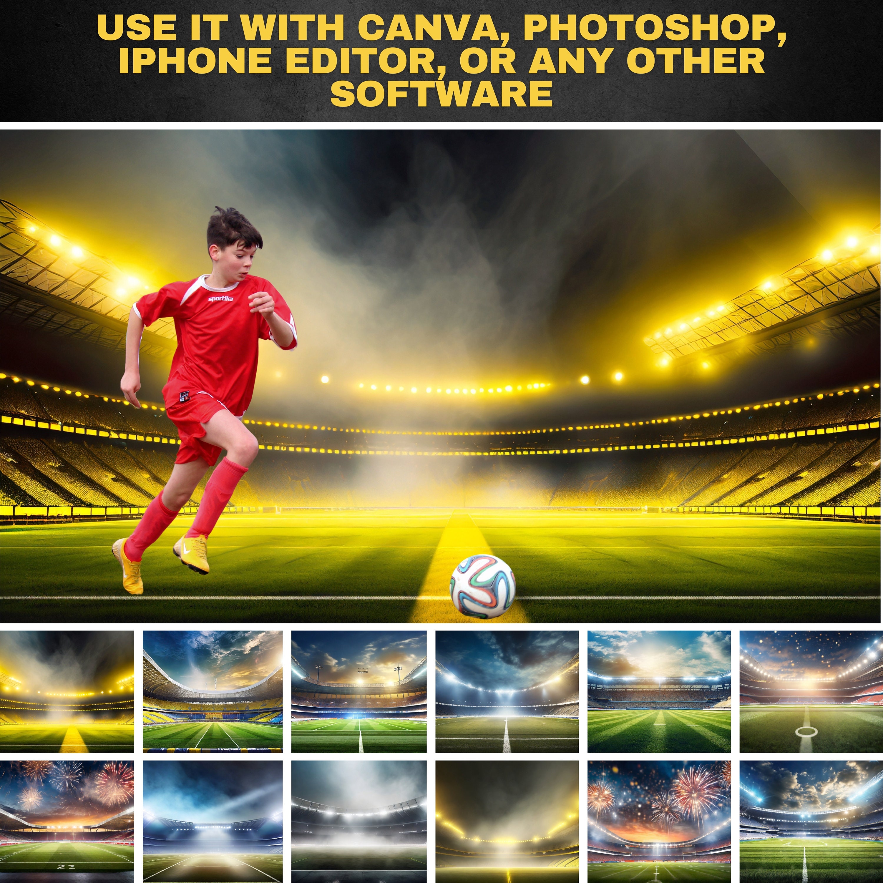 Elevate Your Football Photography With Captivating Night Game Stadium ...