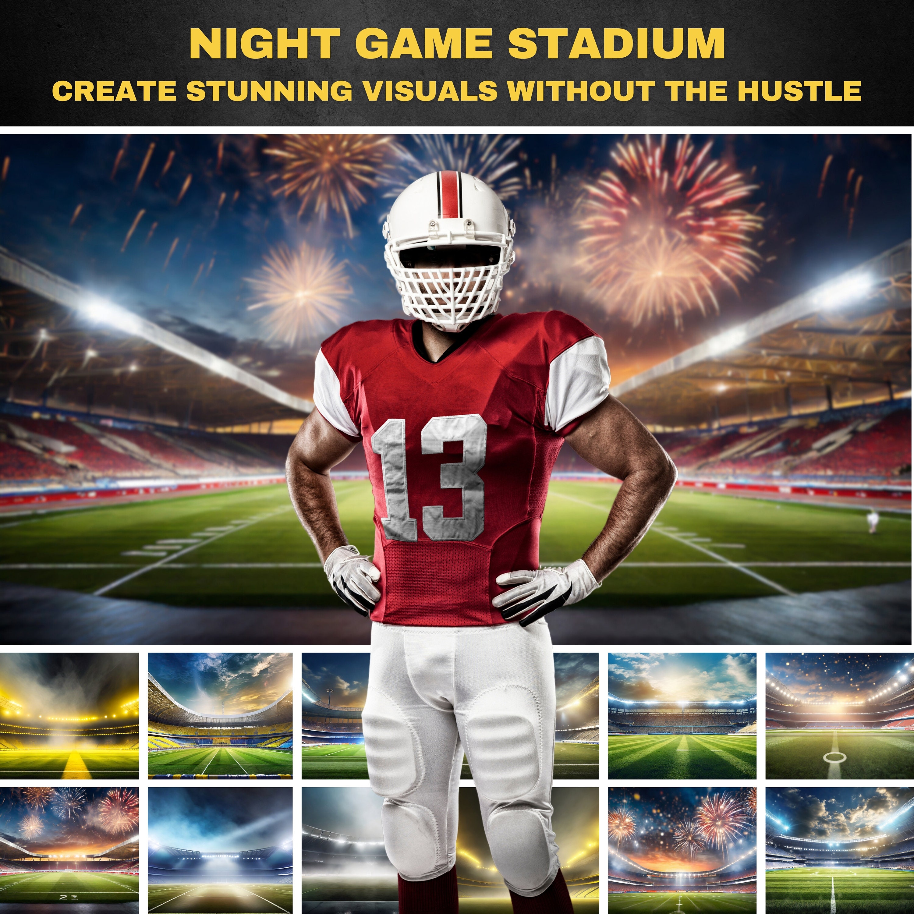 Elevate Your Football Photography With Captivating Night Game Stadium ...