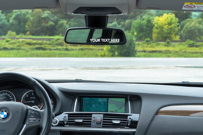 Car Rearview Mirror Mockup | Car Sticker Mockup for Mirror | Car Mockup ...