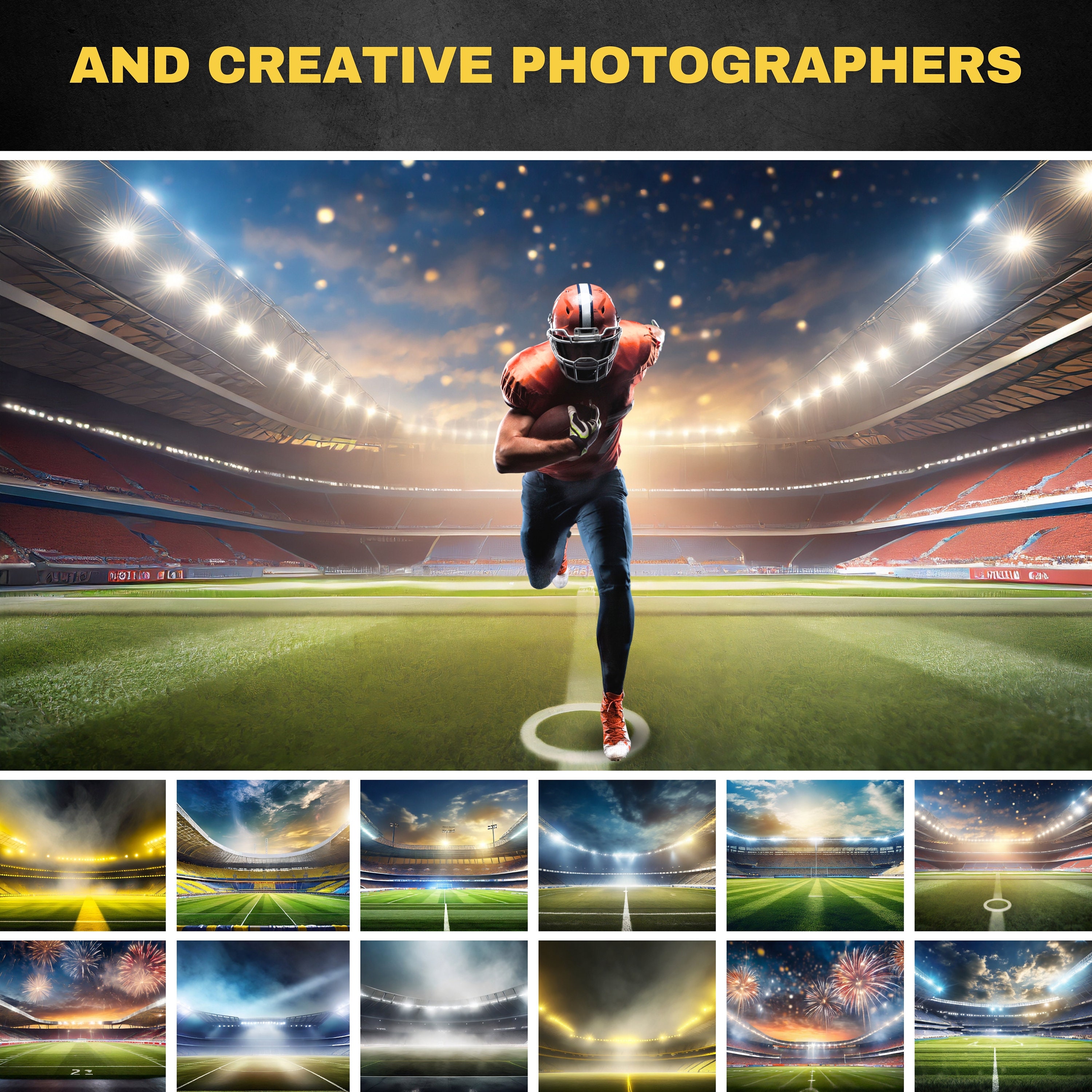 Elevate Your Football Photography With Captivating Night Game Stadium ...