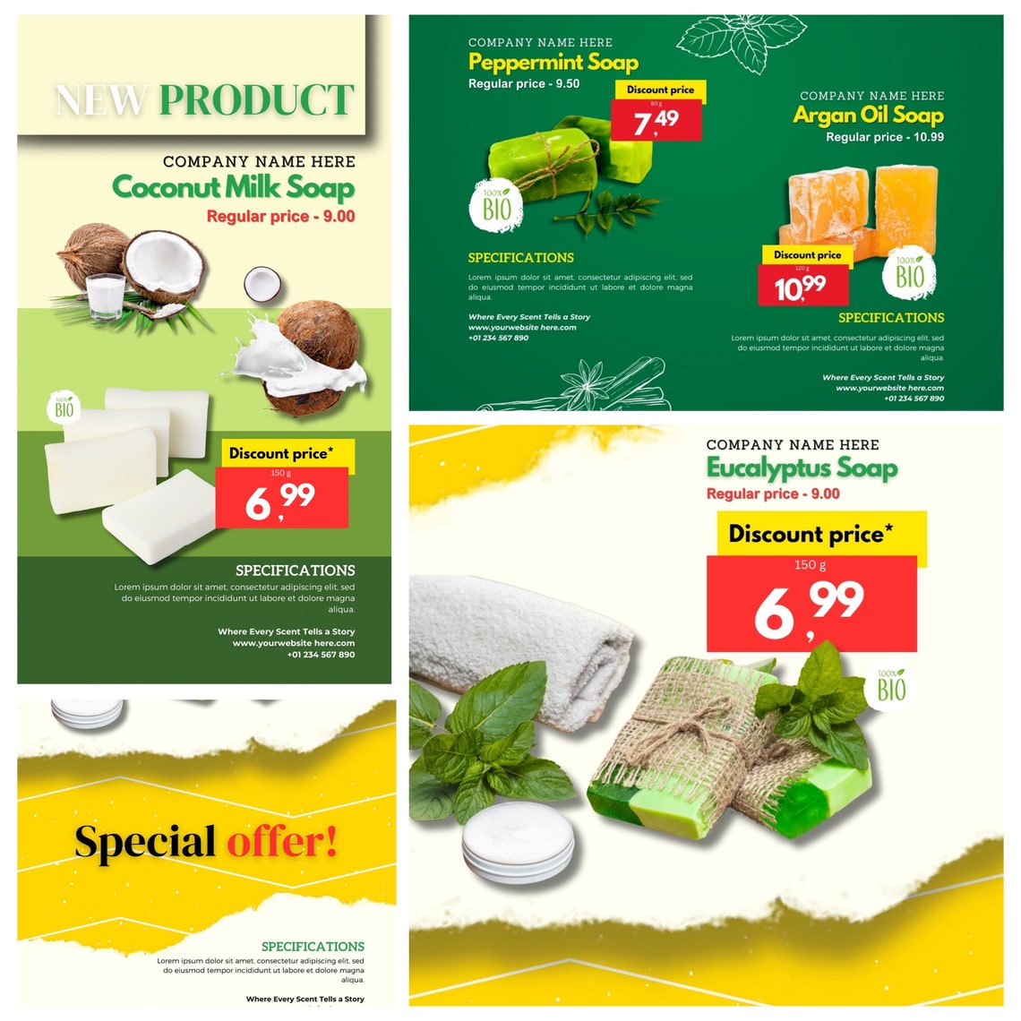 Professional Line Sheet Canva Template and Product Flyer for Homemade ...