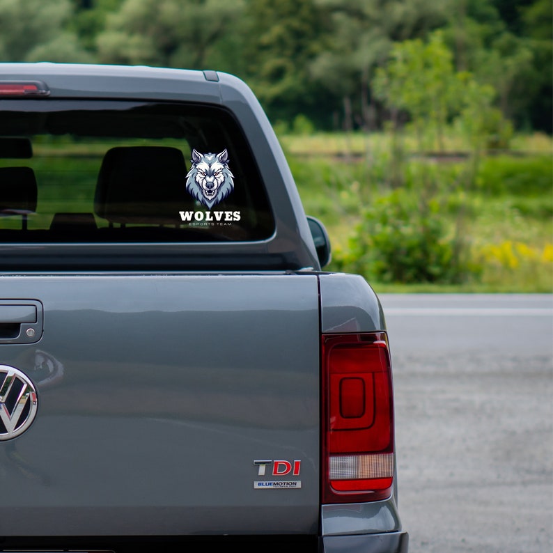 29 Bumper Sticker Mockup Photos-pick up Truck Decal Mockup | Royalty ...