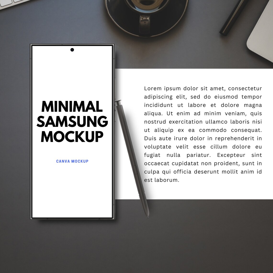 Drag and Drop Samsung S24 Ultra Screen Mockup Device Screen Canva Frame ...