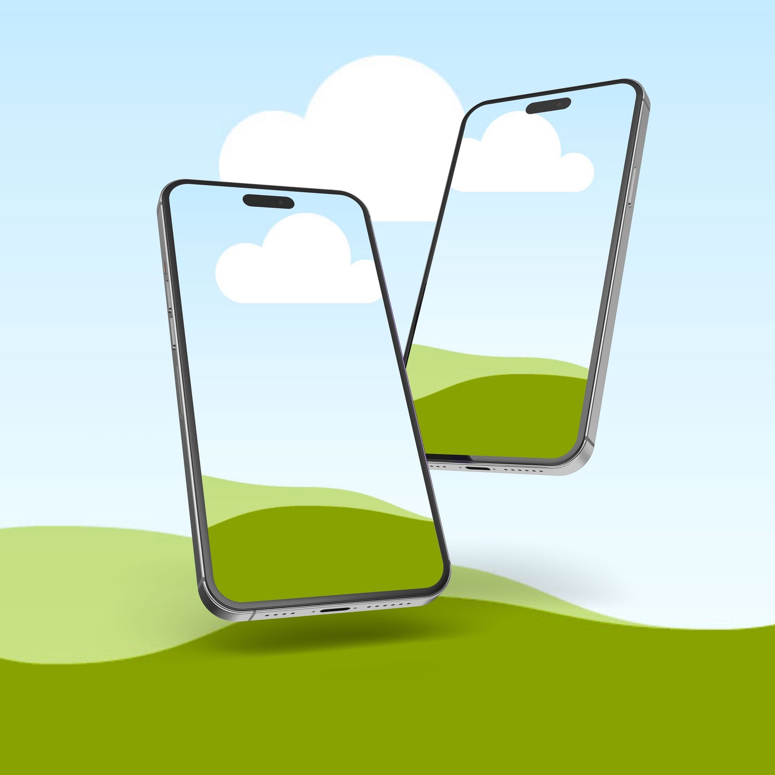 IPhone Pro Canva Frame Mockup-drag and Drop-video Mockup-phone Device ...