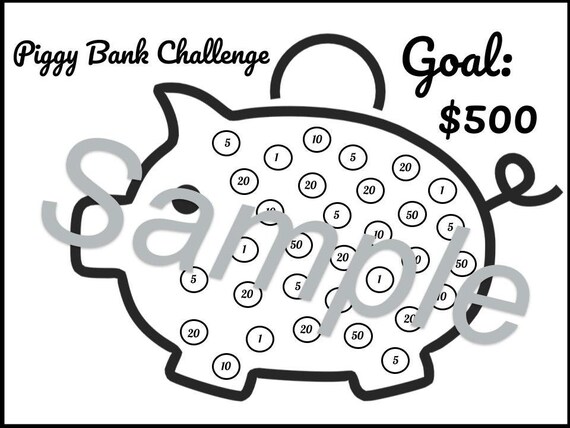 Piggy Bank Coloring Page
