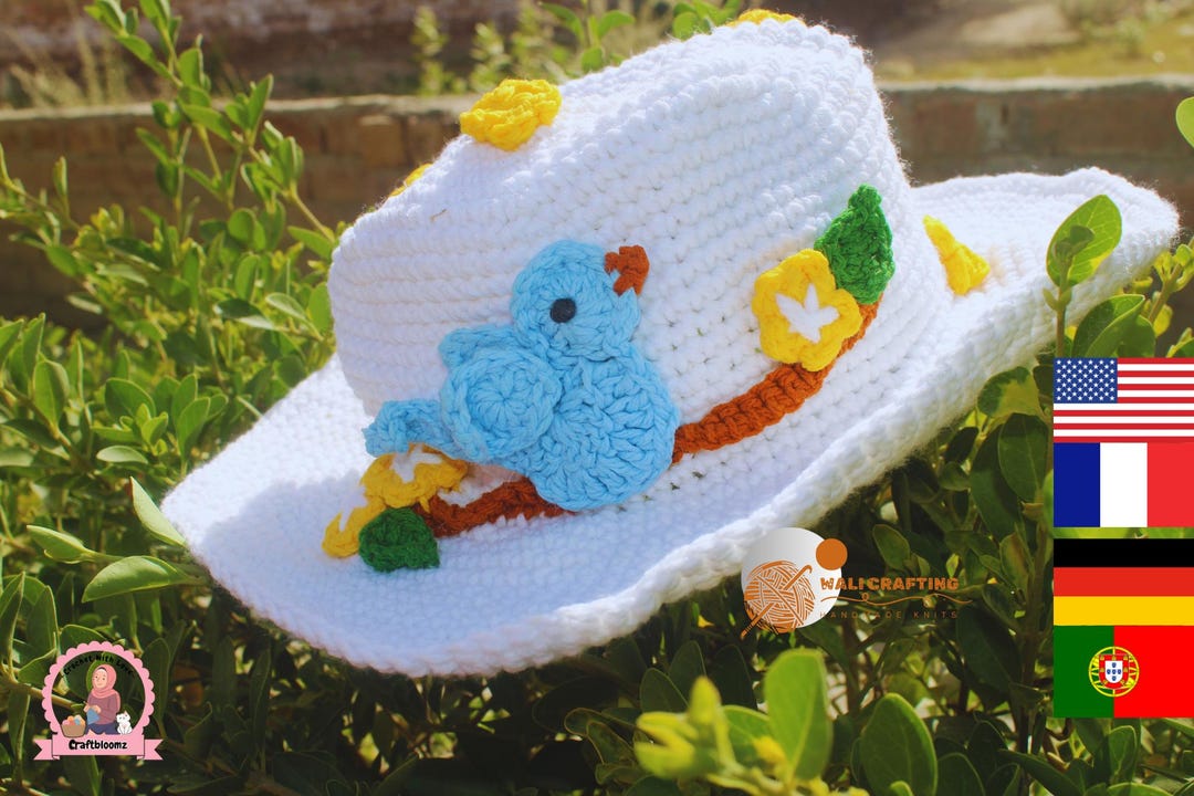 Crochet Summer Bucket Hat Pattern- Instant Download Pdf - Etsy