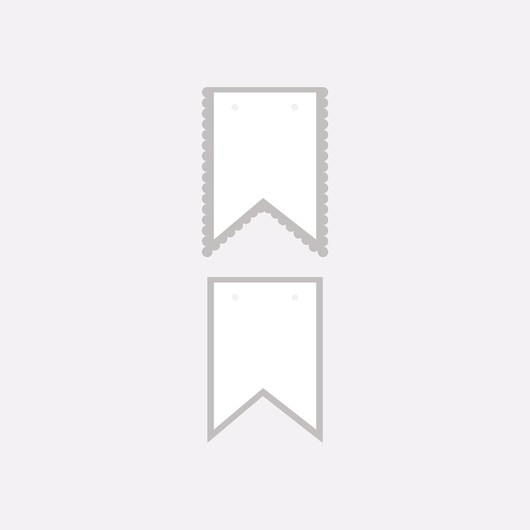 Banner SVG, Wimpel SVG, Wimpelkette Flagge, geschnitten Datei für ...