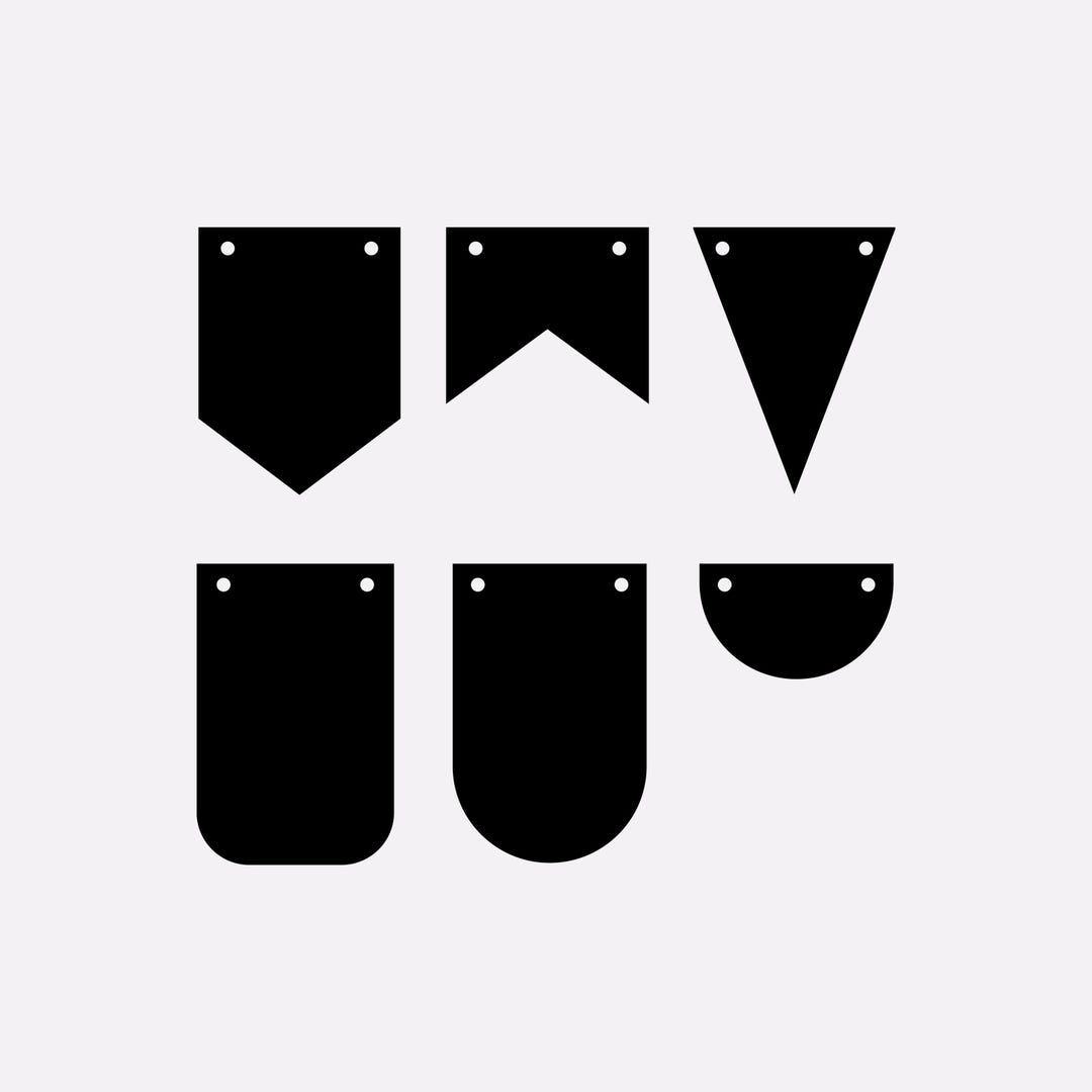 Banners SVG, Pennant Svg, Bunting Flag Svg, Cut File for Cricut and ...