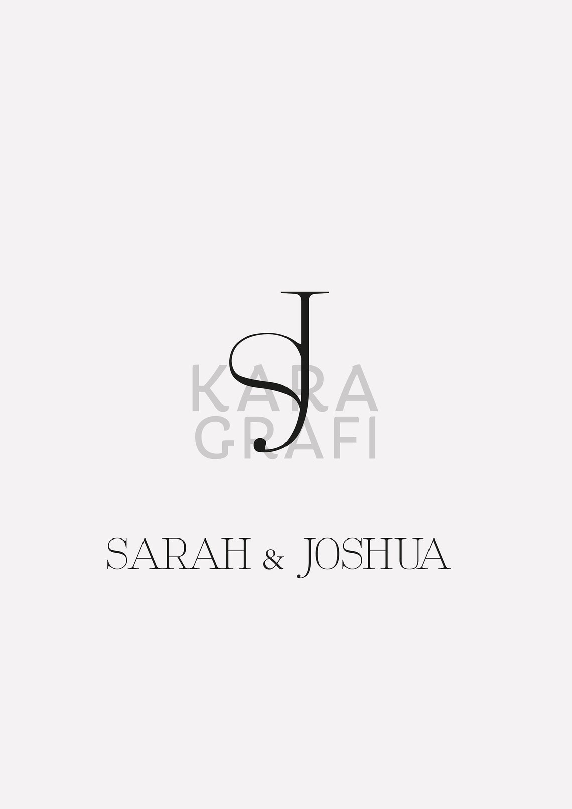 Letter J and All Its Variations, 2 Letter Monogram, Couples Initials ...