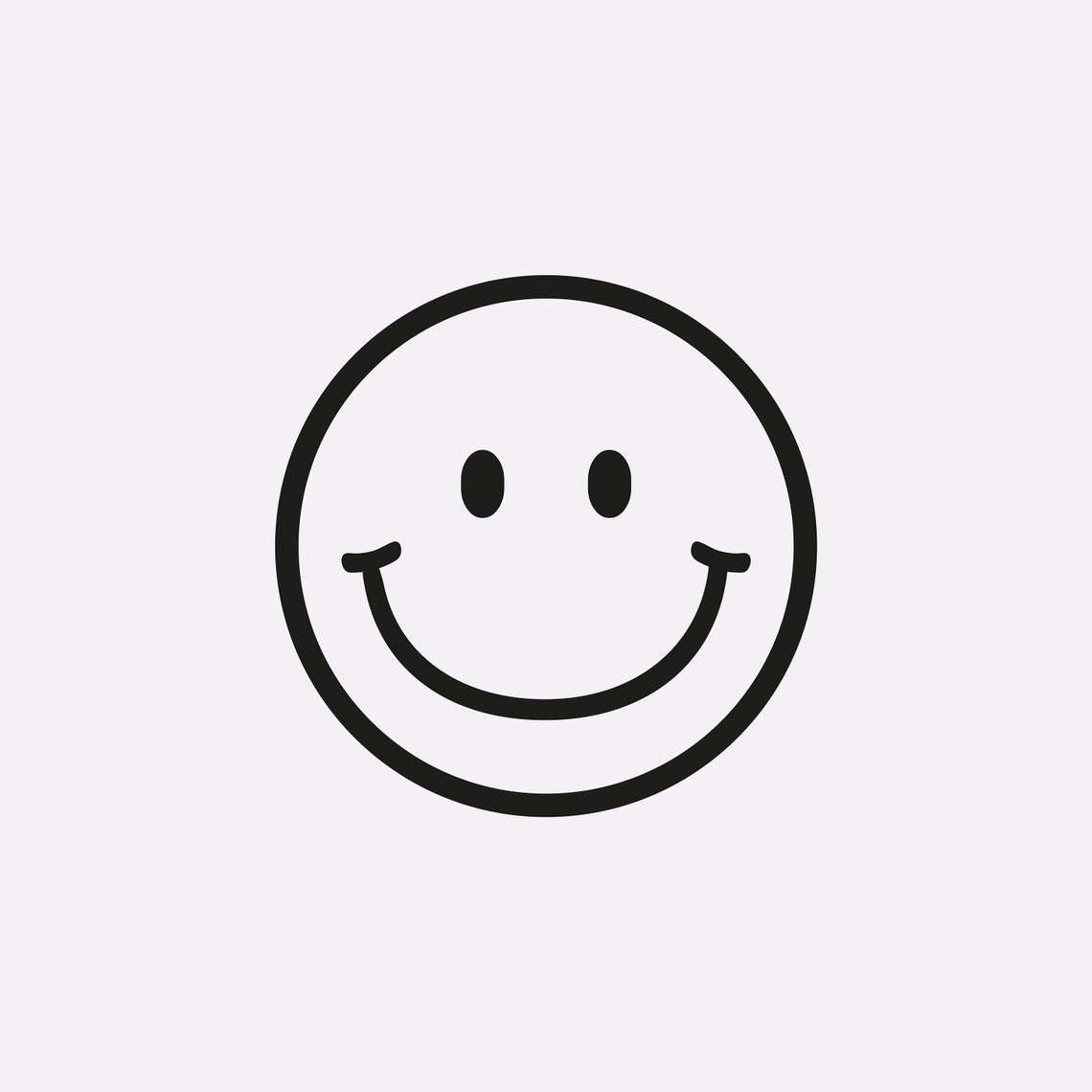 Smile SVG PNG Files for Cutting Machines, Digital Clipart, Smiley Svg ...