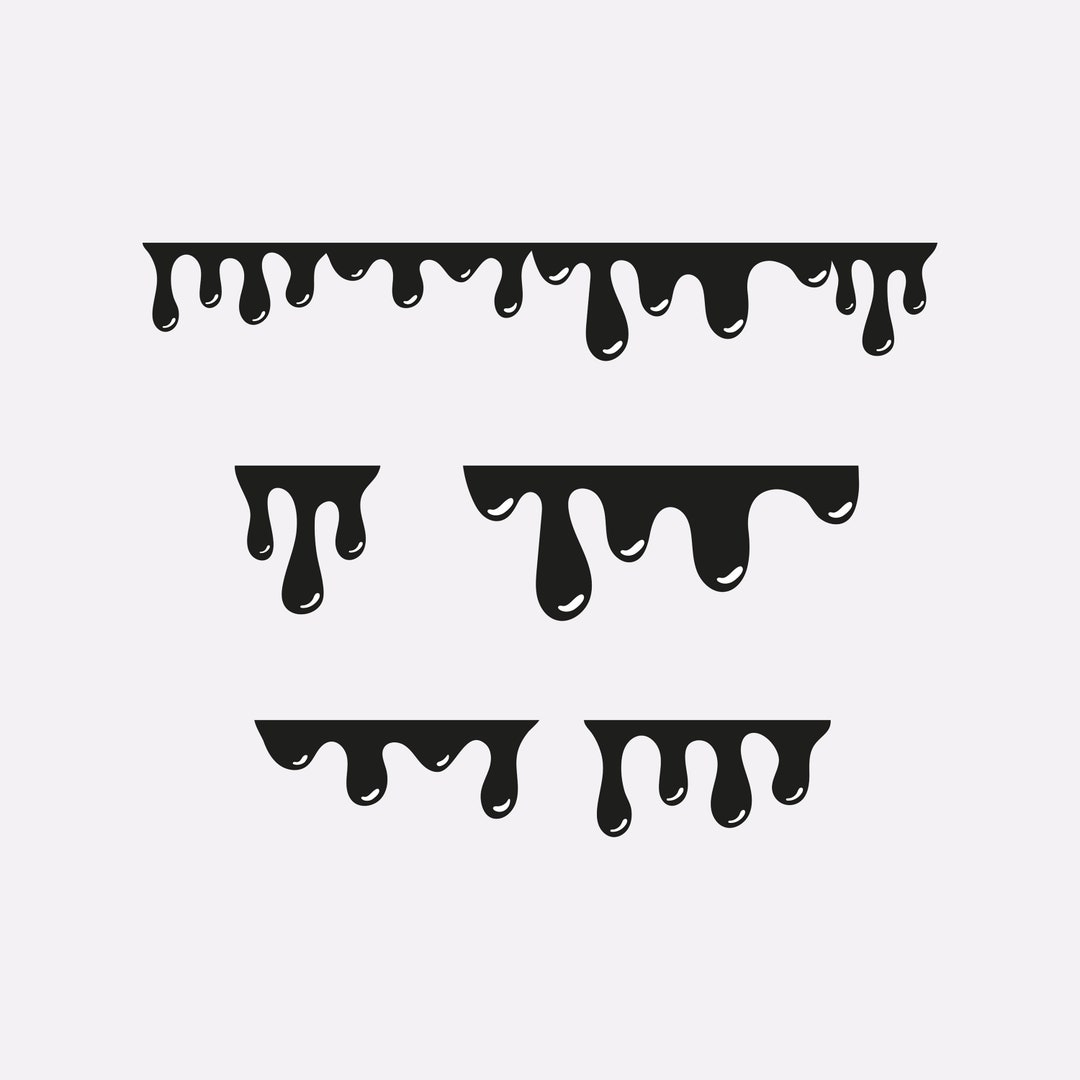Dripping Border Svg| Borders SVG Stamps | Chocolate PNG Stamps | Liquid ...